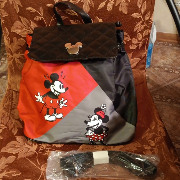 Disney by Bradford Exchange | Bags | New Bradford Exchange Mickey And Minnie Backpack Bag | Poshmark